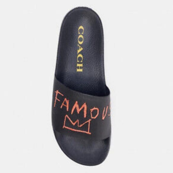Coach | Shoes | Coach X Jean Michel Basquiat Famous Crown Slides | Poshmark